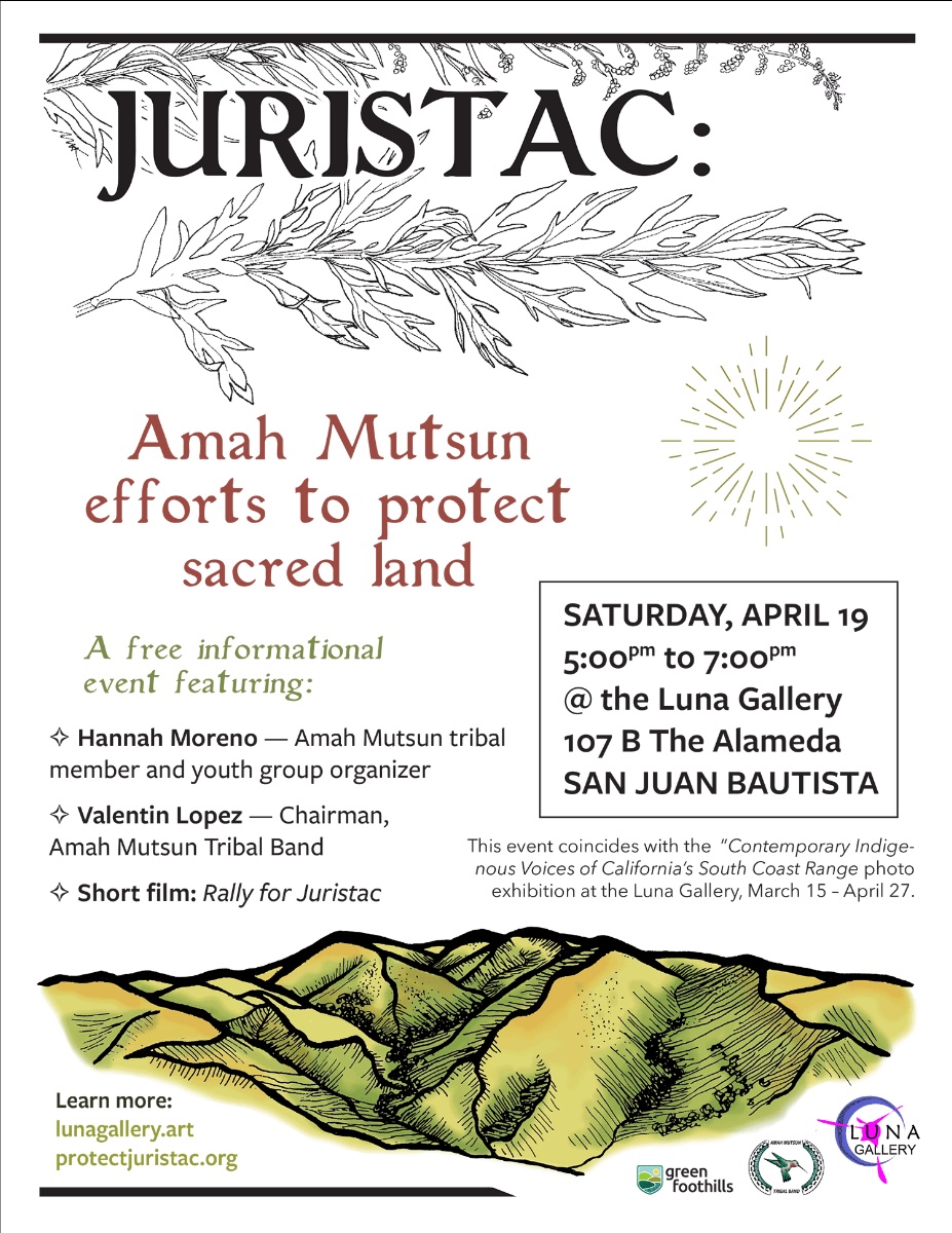 Juristac Event: Amah Mutsun Efforts to Protect Sacred Lands – Showing ...
